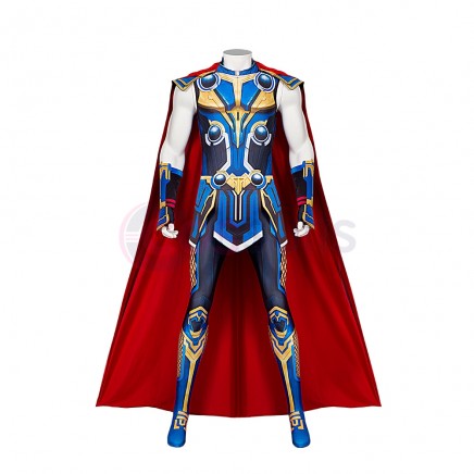 Thor 4 Love and Thunder Cosplay Costume Thor Fur Collar Version Suit ...